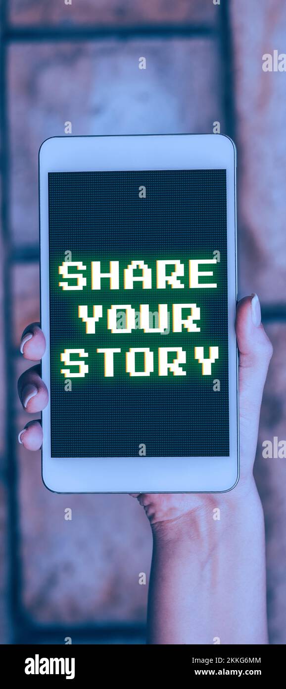 Conceptual display Share Your Story, Internet Concept Experience ...