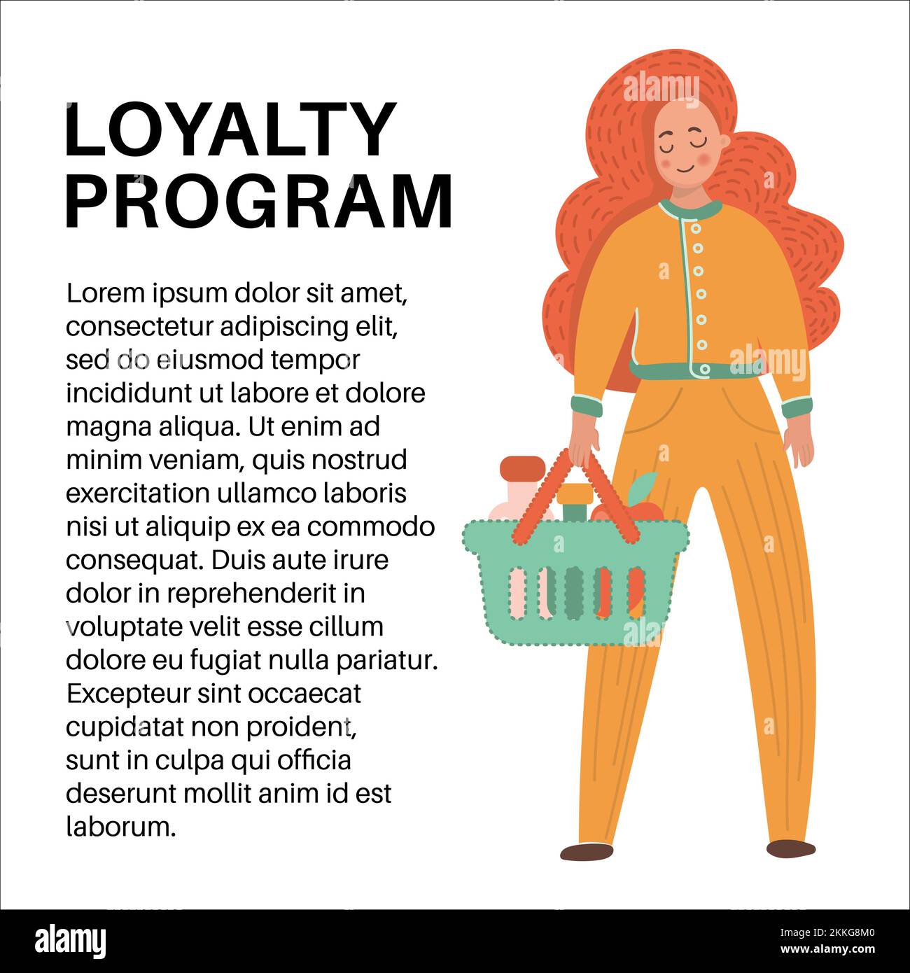 LOYALTY PROGRAM Flat Style Market Internet Business Communication ...