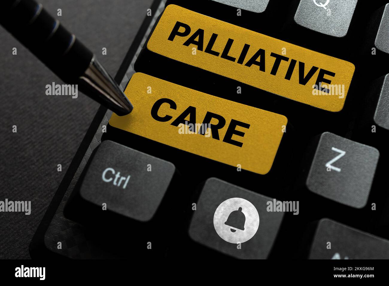 Sign displaying Palliative Care, Word for specialized medical care for ...