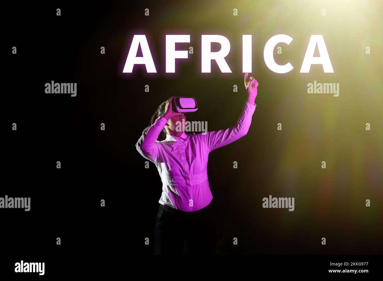 Sign displaying Africa. Word Written on worlds second largest and ...