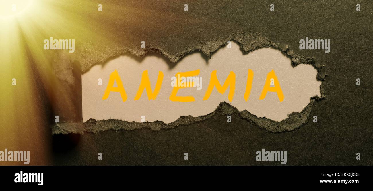 Conceptual display Anemia, Word Written on condition where there ... Conceptual display Anemia, Word Written on condition where there ...