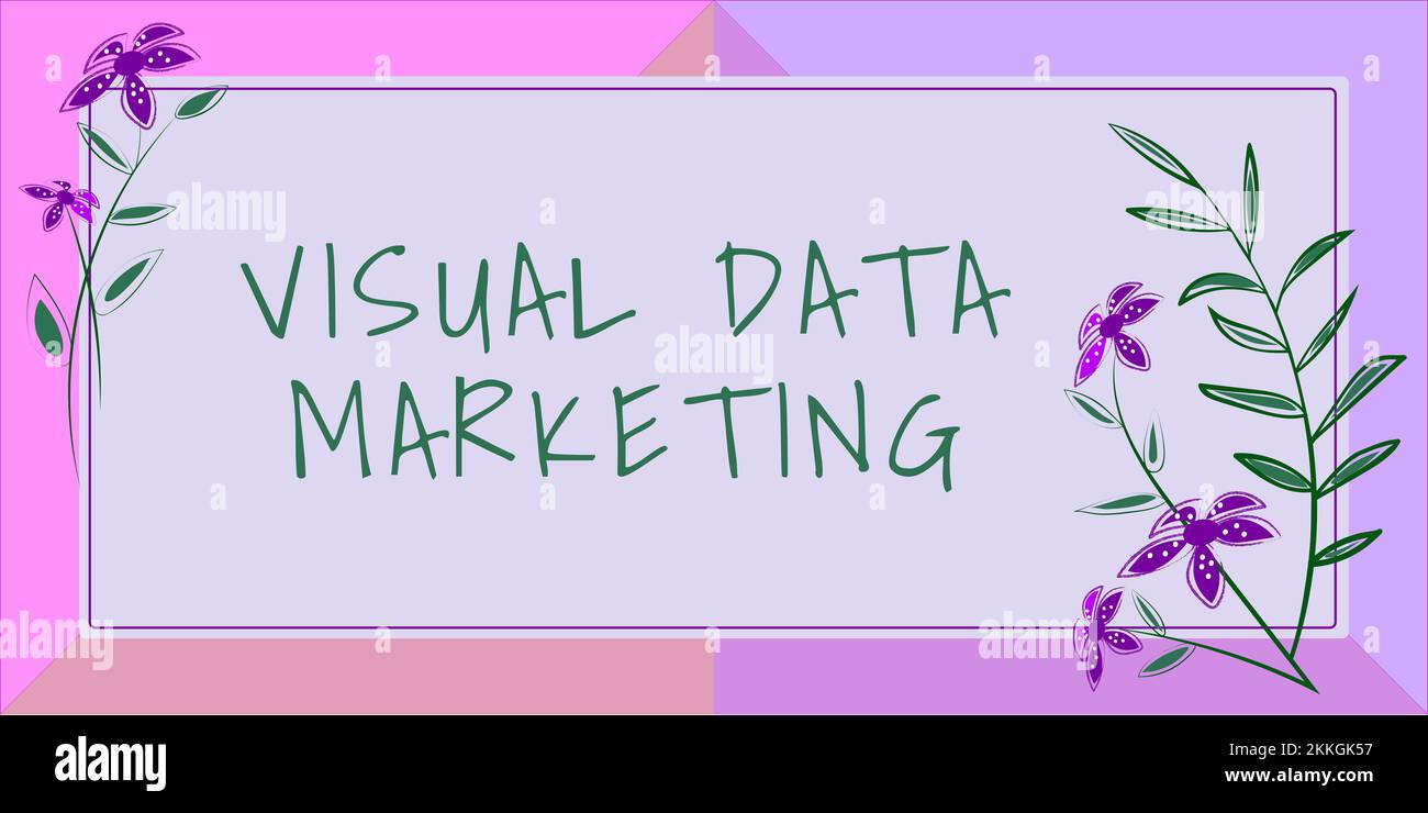 Inspiration showing sign Visual Data Marketing. Business approach Use ...