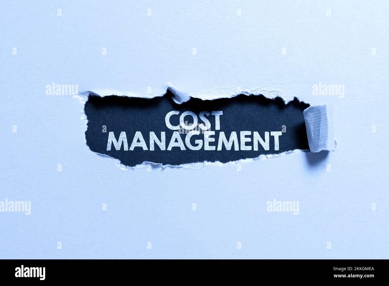 Conceptual caption Cost Management. Business overview process of ...