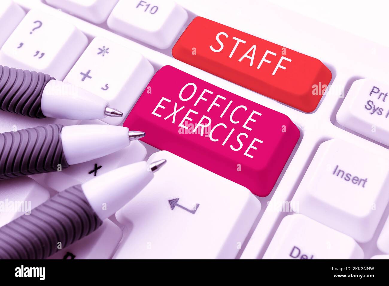 Hand writing sign Staff Office Exercise, Conceptual photo Promoting ...