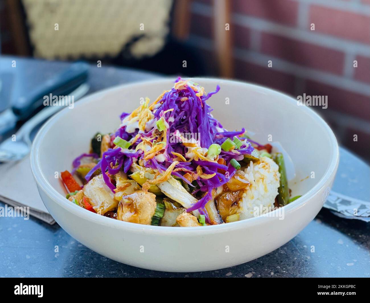 Southeast Asian Rice dish cooked with coconut water Stock Photo - Alamy