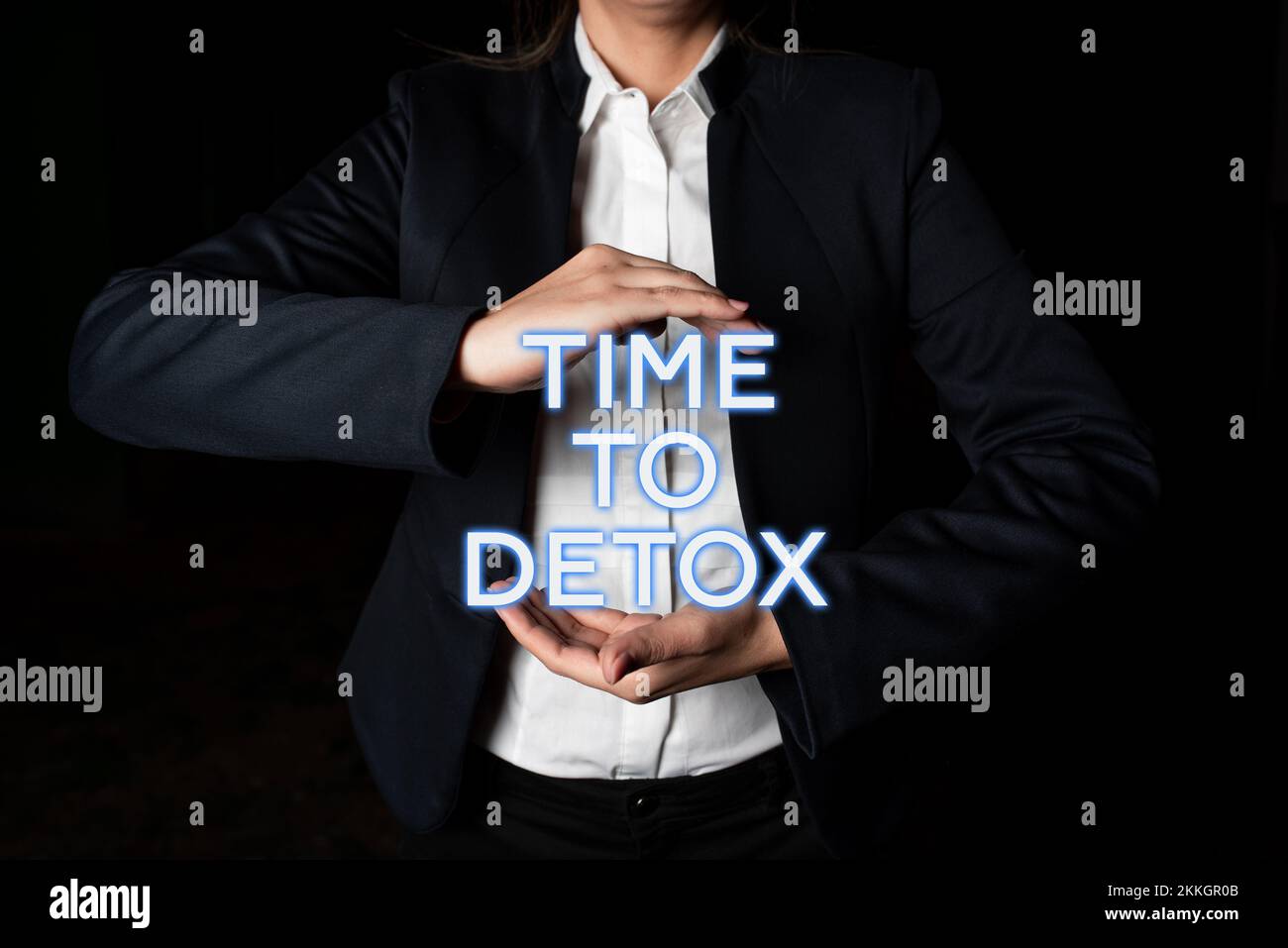 Sign displaying Time To Detox. Business showcase Moment for Diet ...