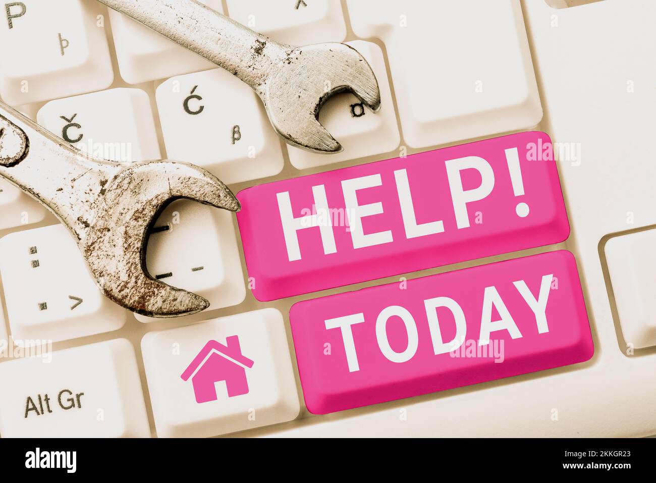 Conceptual display Help. Word Written on make it easier possible ...