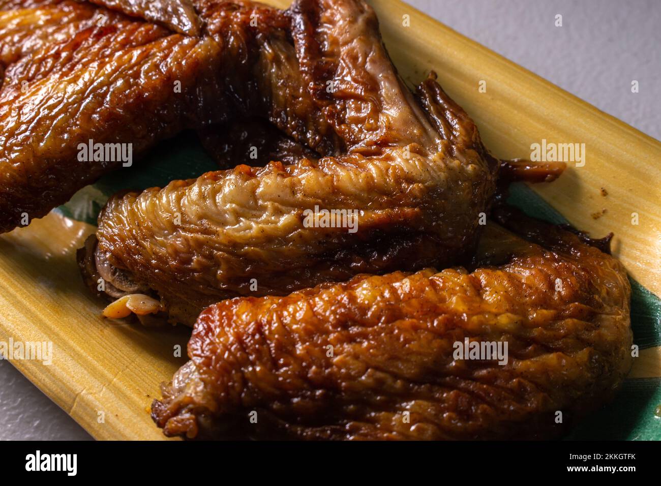 Takeout Japanese-style Tebasaki (chicken wing tip) packed in food ...