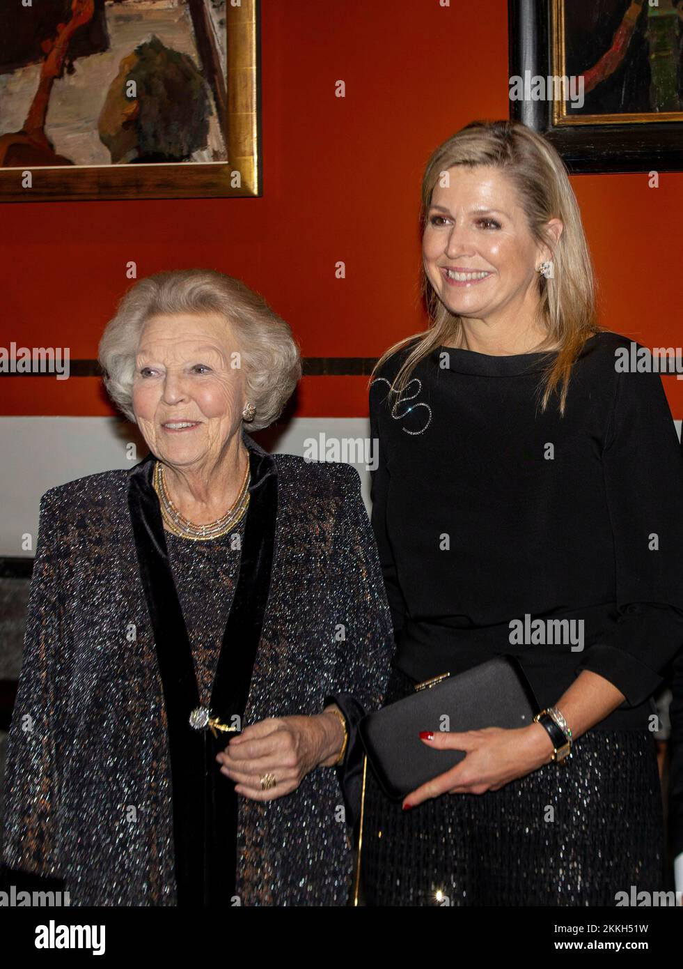 Amsterdam, Netherlands. 25th Nov, 2022. Queen Maxima and Princess ...