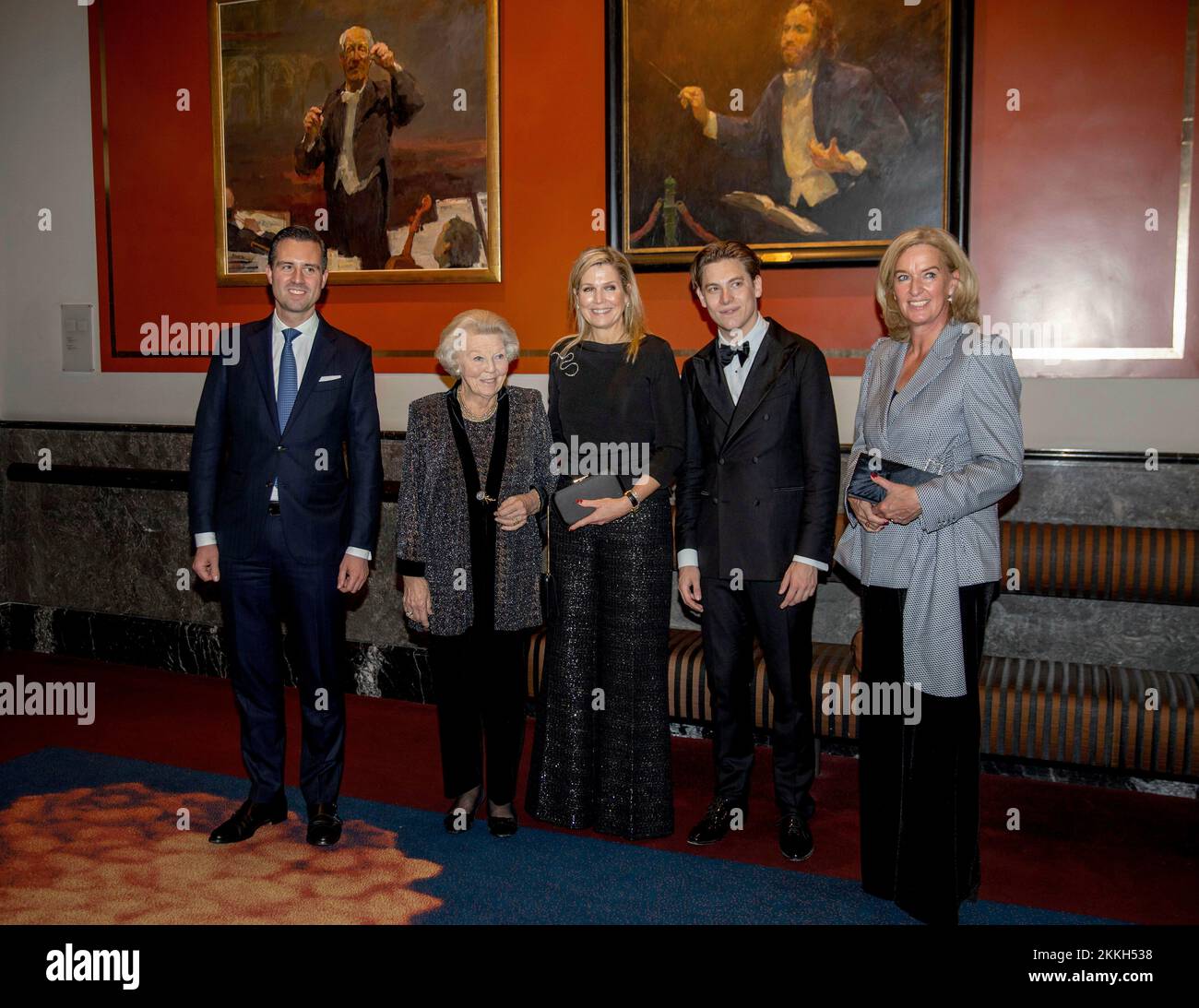 Amsterdam, Netherlands. 25th Nov, 2022. Queen Maxima and Princess ...