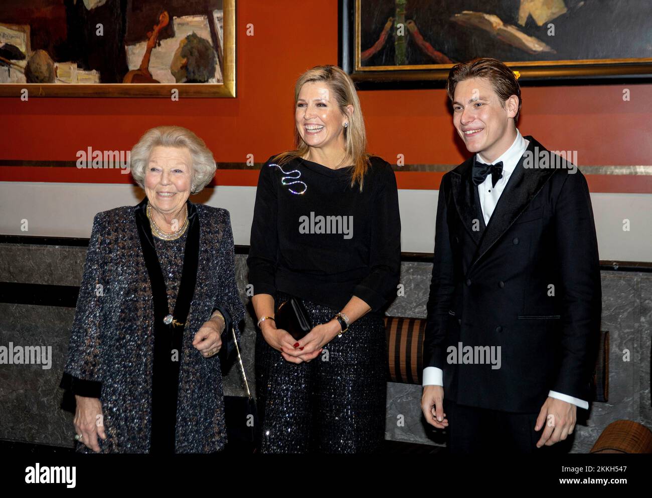 Amsterdam, Netherlands. 25th Nov, 2022. Queen Maxima and Princess ...
