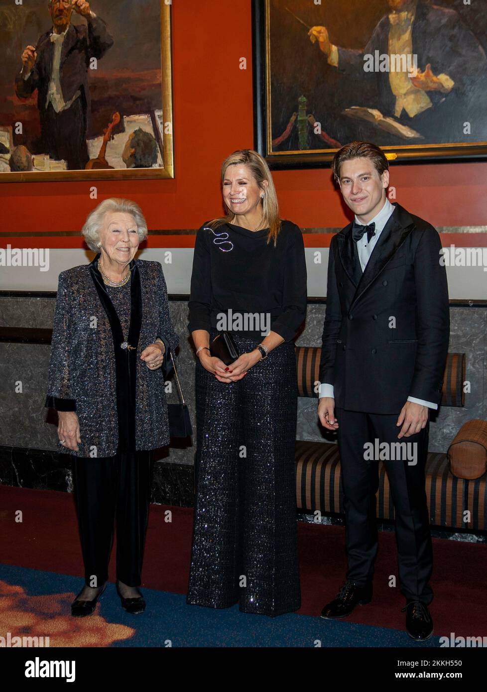 Amsterdam, Netherlands. 25th Nov, 2022. Queen Maxima and Princess ...