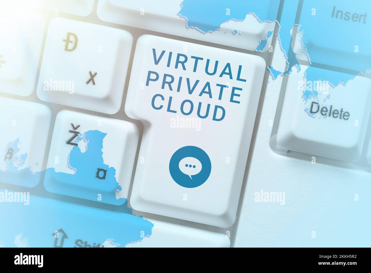 Text sign showing Virtual Private Cloud. Business idea configurable pool of shared computing ...