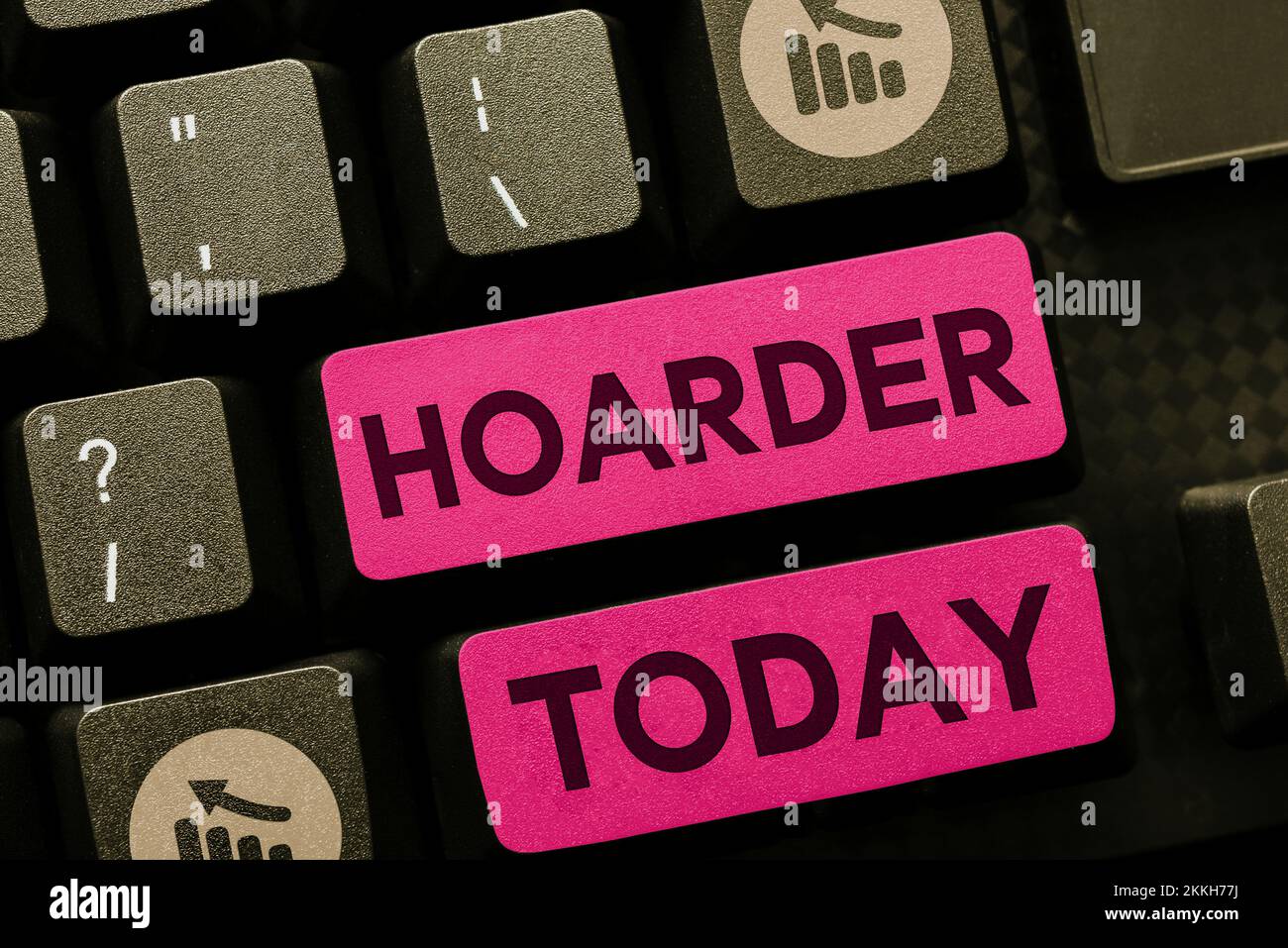 Writing displaying text Hoarder. Business concept a person that ...