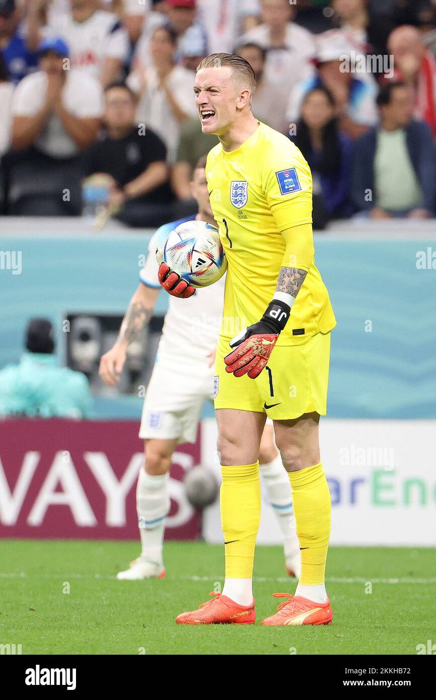 Doha, Qatar. 25th Nov, 2022. England goalkeeper Jordan Pickford during ...