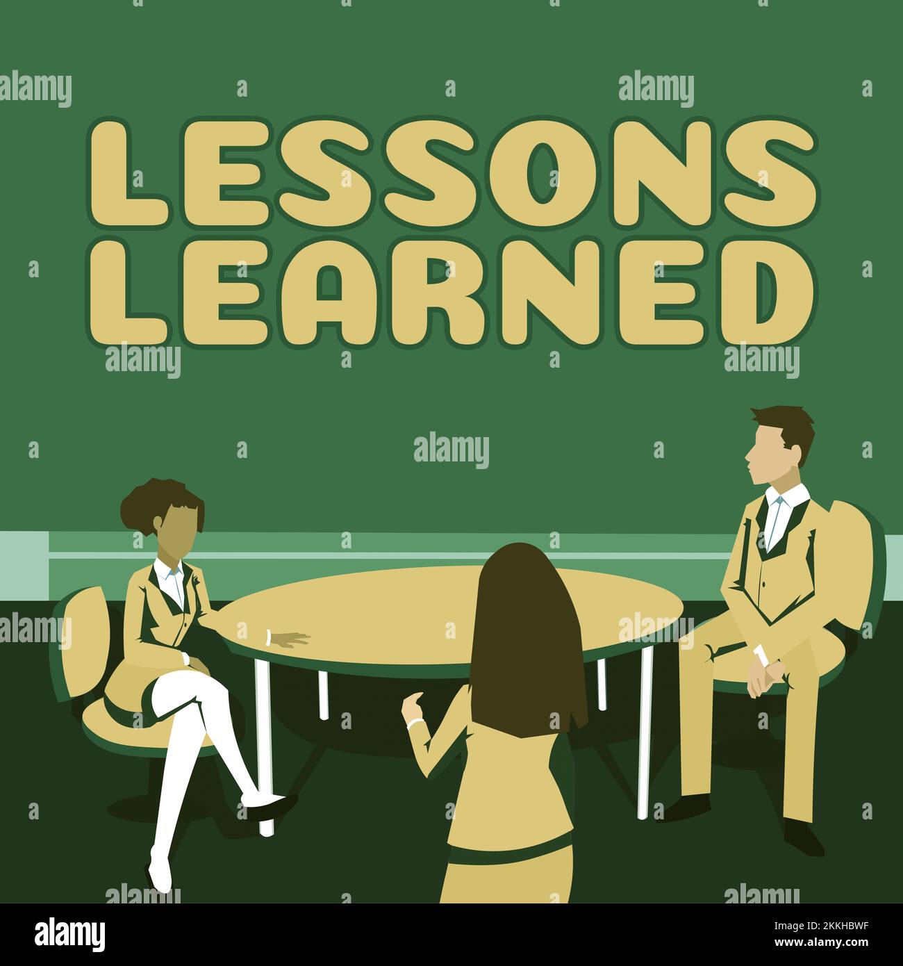 Sign displaying Lessons Learned. Concept meaning the knowledge or ...
