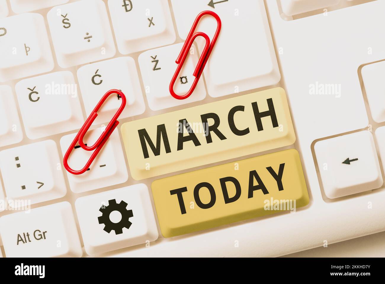 Writing displaying text March. Internet Concept third month year where ...
