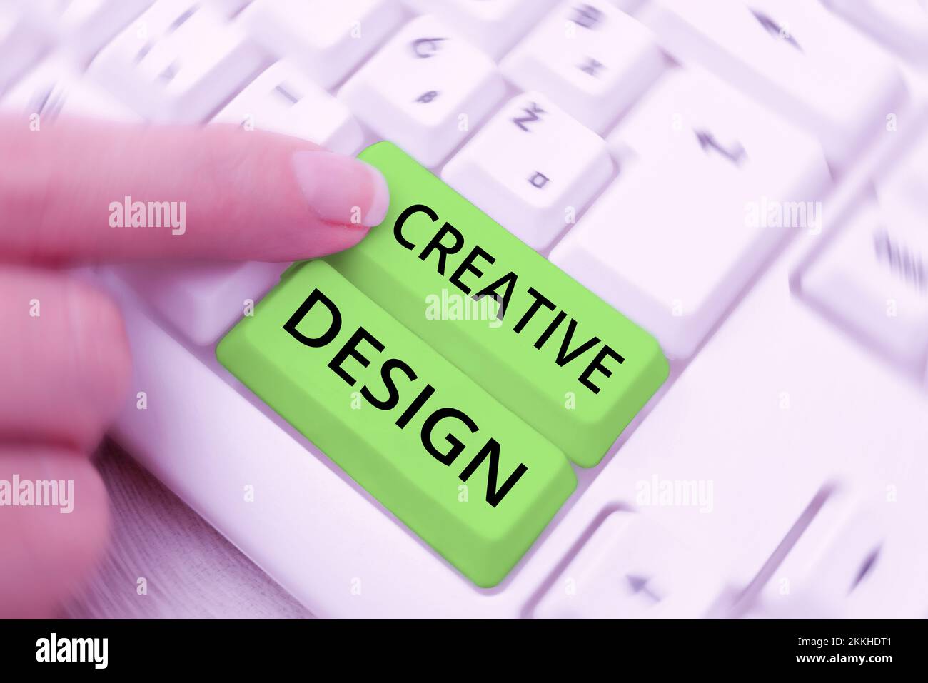 Hand writing sign Creative Design. Business idea subset of visual ...