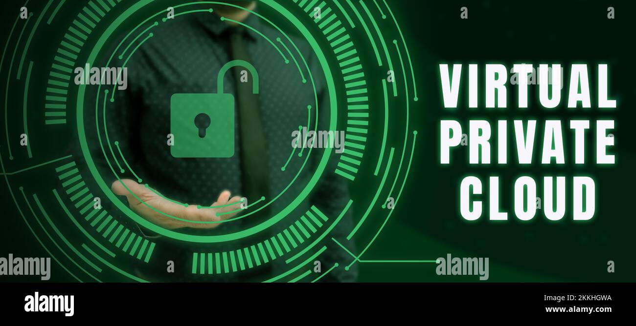 Conceptual Display Virtual Private Cloud Internet Concept Configurable Pool Of Shared Computing