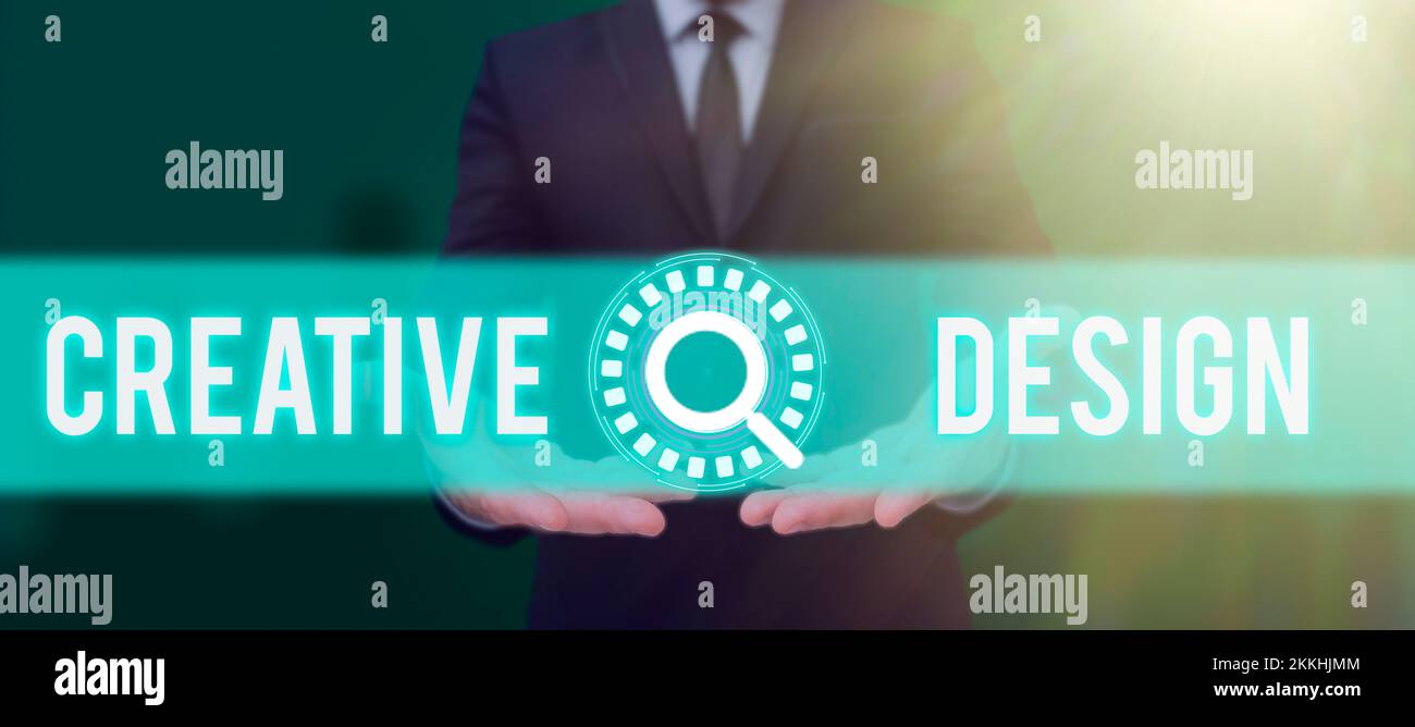 Text showing inspiration Creative Design. Business idea subset of ...