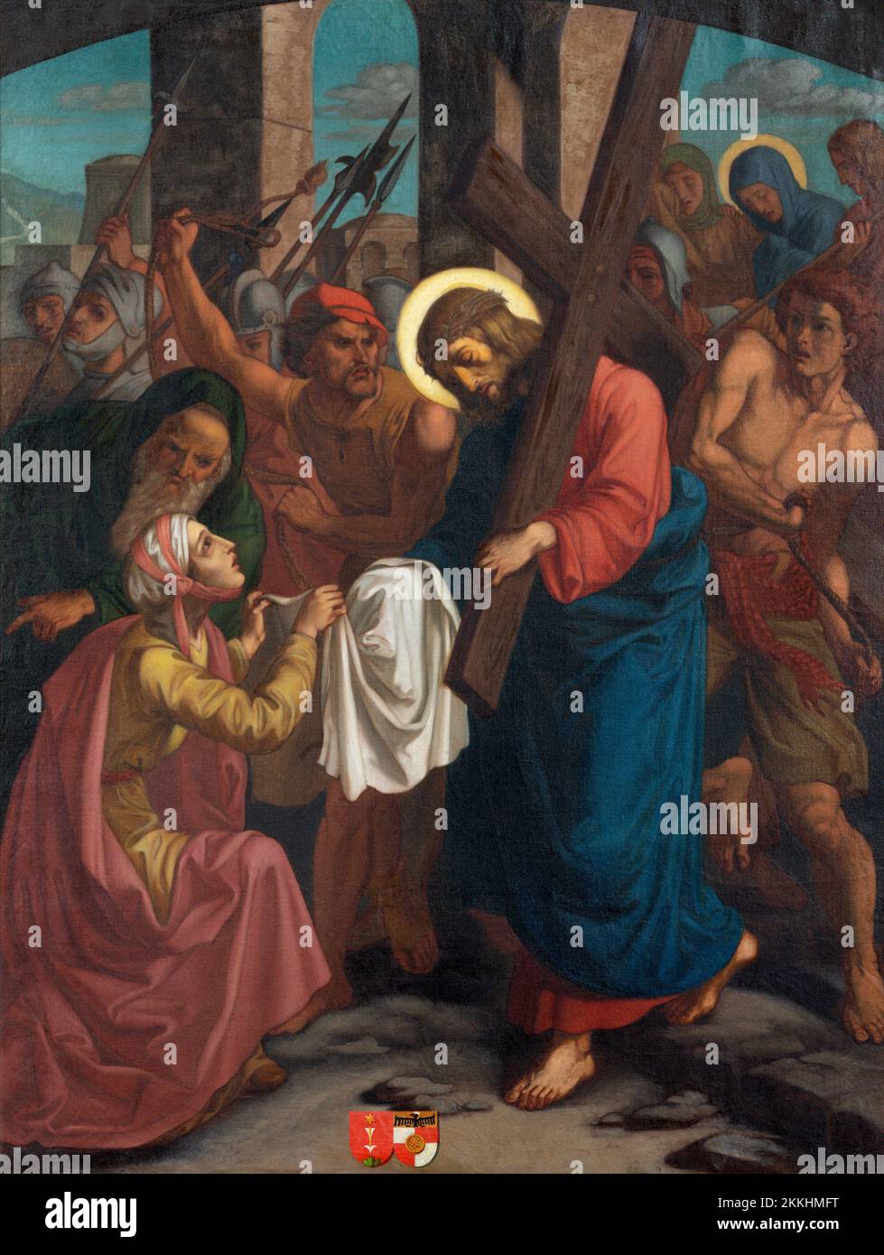 LUZERN, SWITZERLAND - JUNY 24, 2022: The painting Jesus clothes are ...