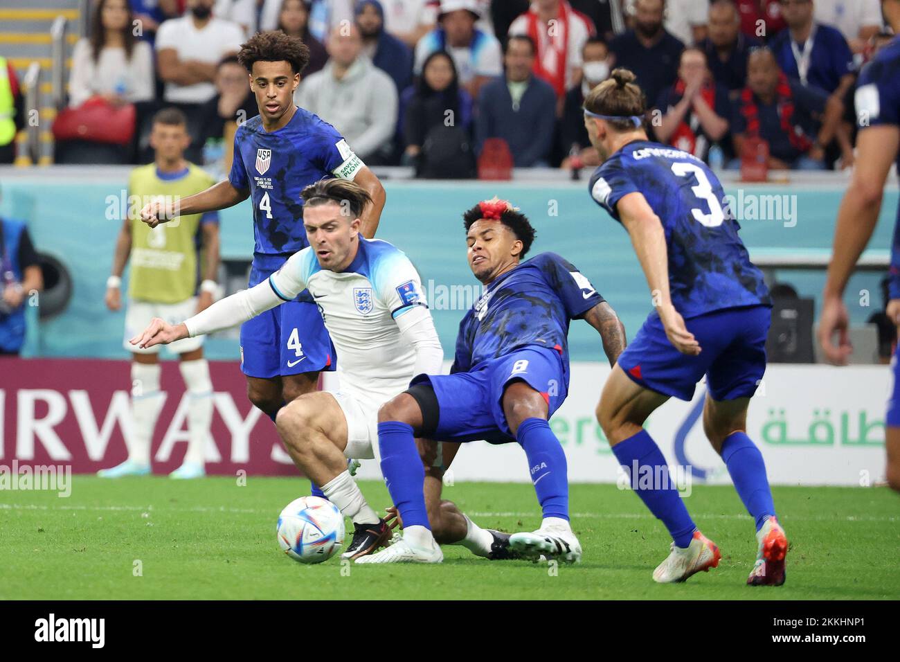 Doha, Qatar. 25th Nov, 2022. Weston McKennie of USA during the FIFA ...