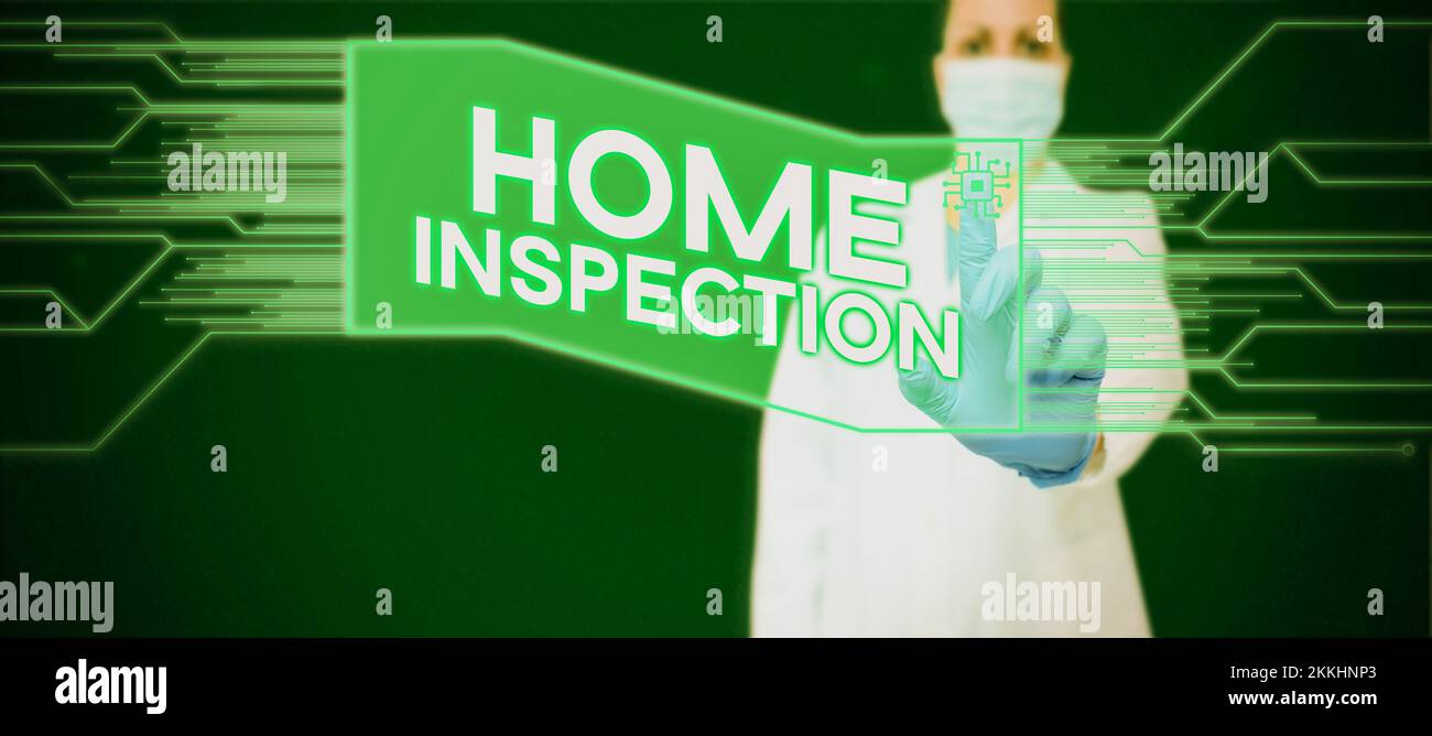Conceptual display Home Inspection. Concept meaning noninvasive ...