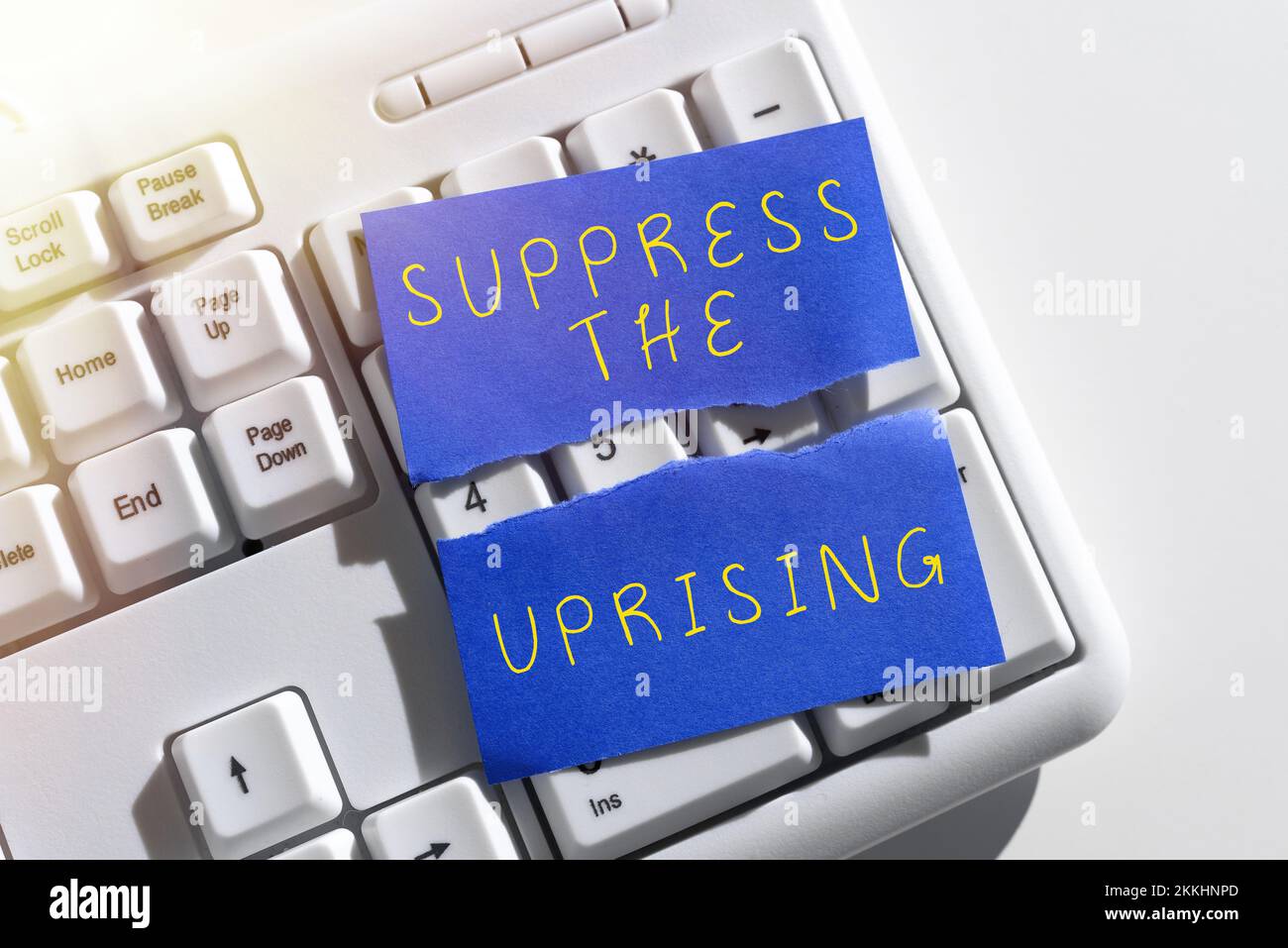 Inspiration showing sign Suppress The Uprising. Business showcase ...