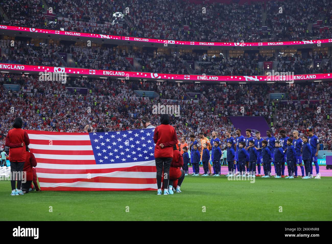 Doha, football, FIFA World Cup 2022, UK. 25th Nov, 2022. vs USA, in the ...