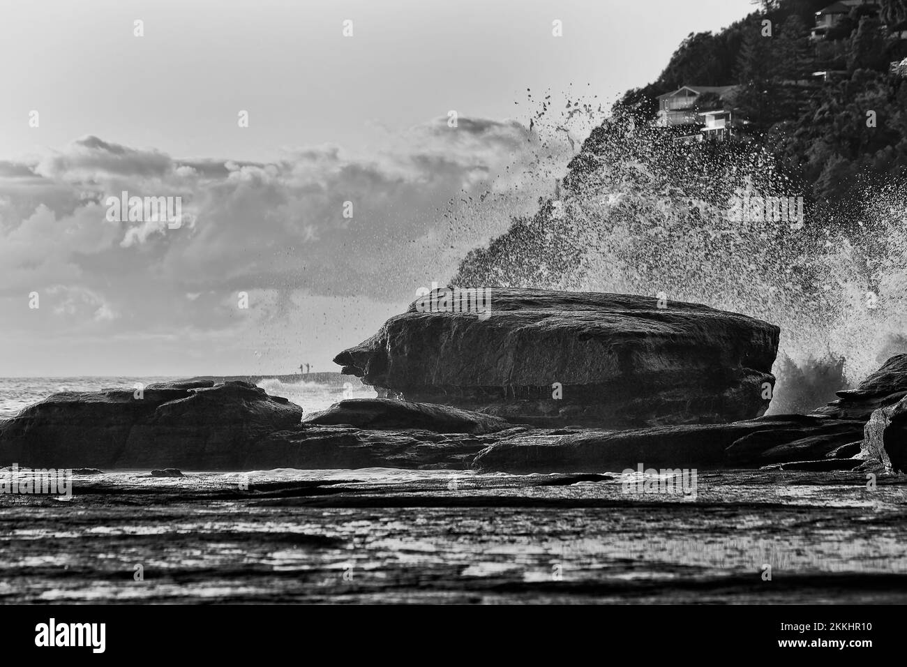 Careel headland at Whale beach on Sydney Northern beaches of Pacific ...