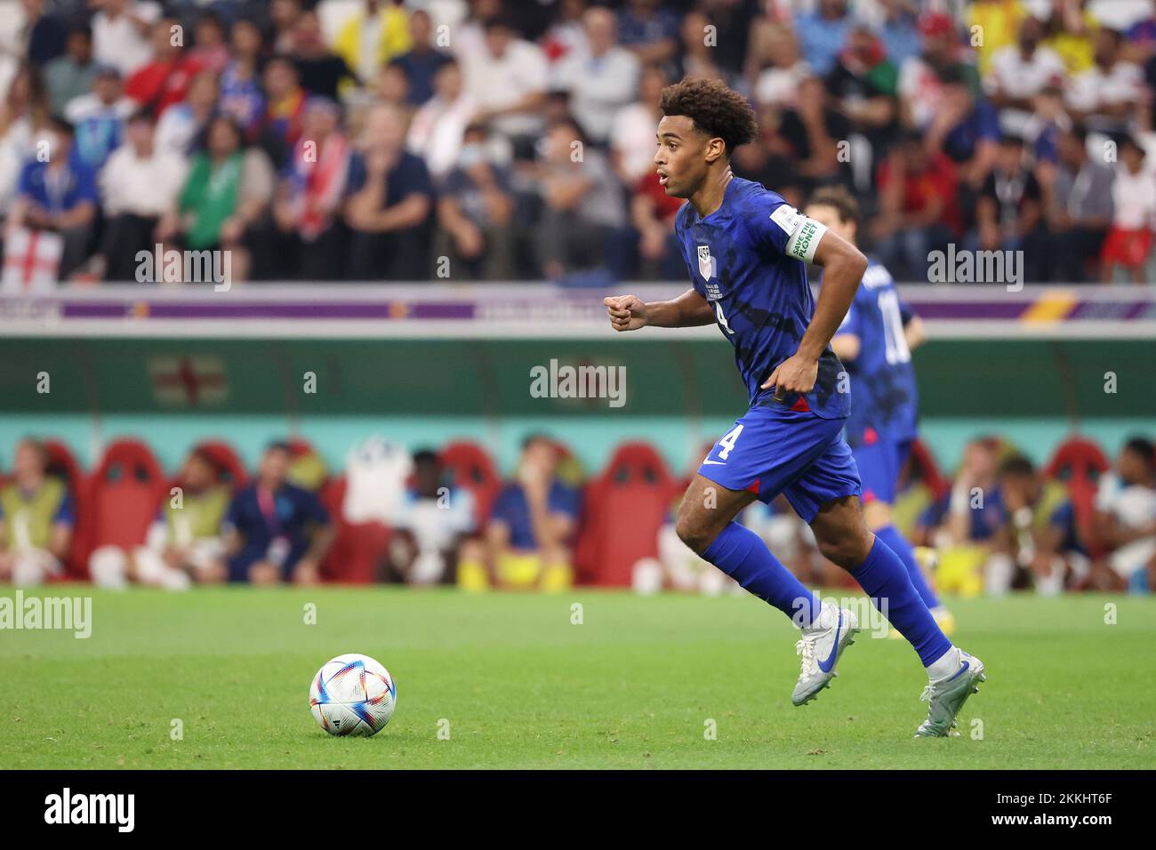 Doha, Qatar. 25th Nov, 2022. Tyler Adams of USA during the FIFA World ...