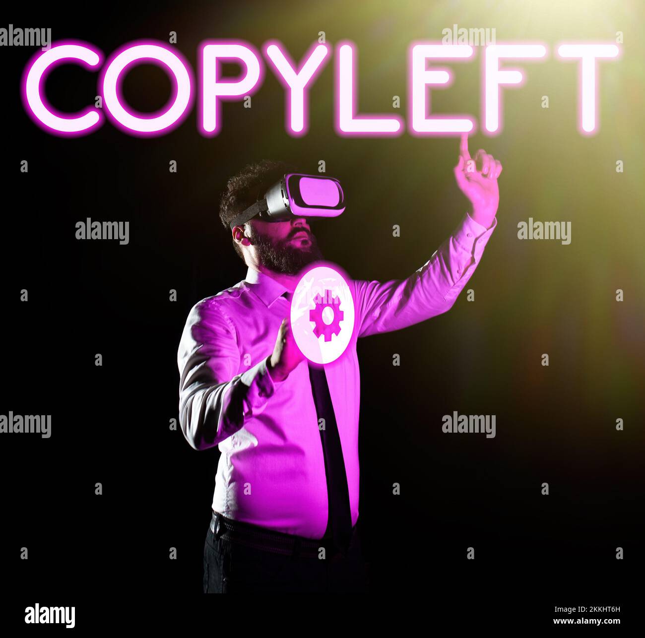 Text showing inspiration Copyleft. Business overview the right to ...