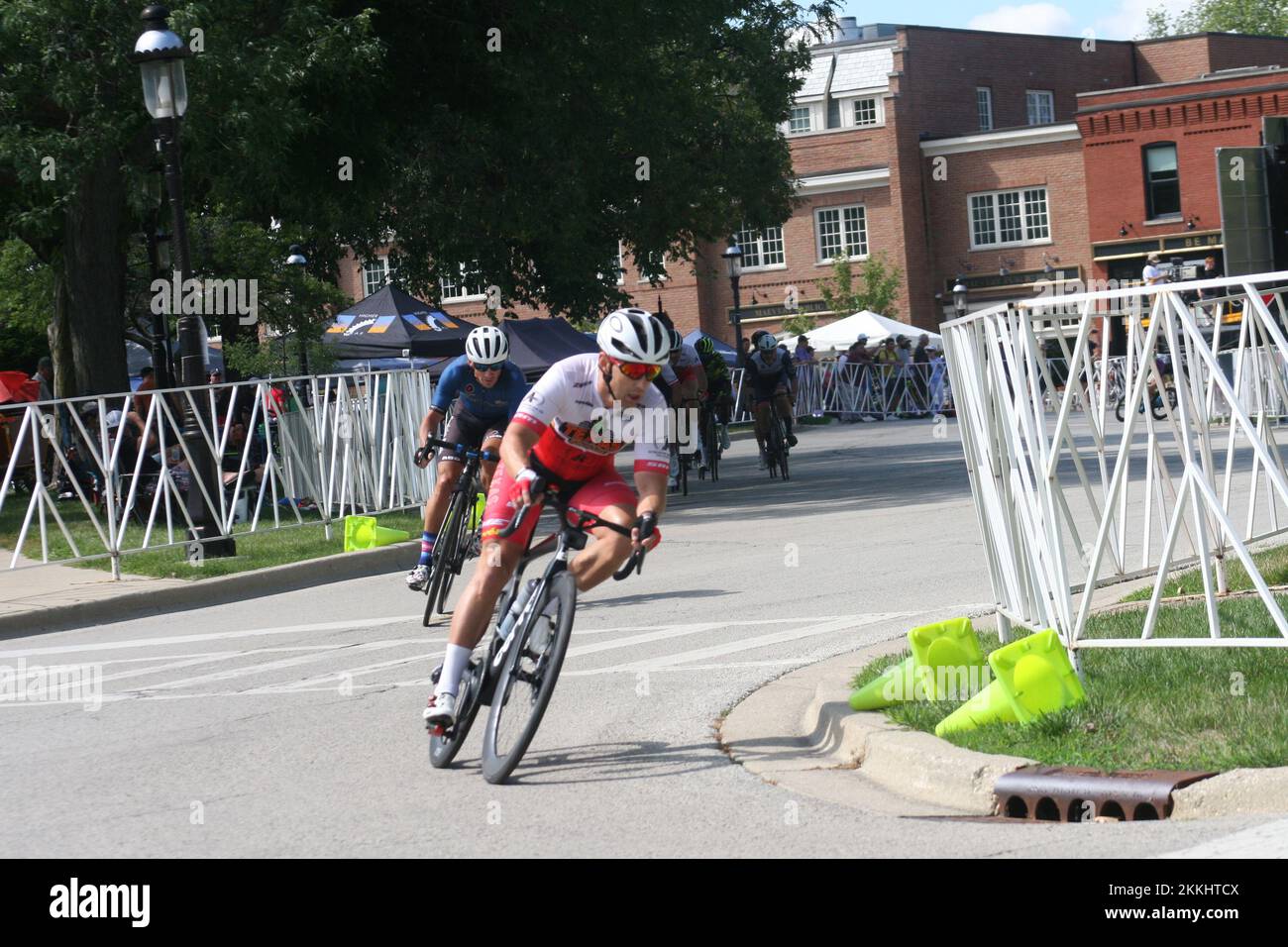 Lake Bluff Criterium 2022 in Lake Bluff, Illinois, USA during the ...