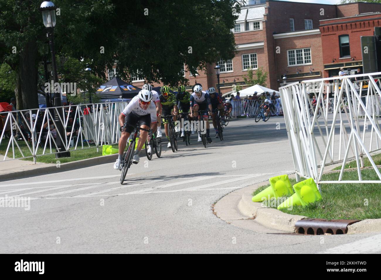 Lake Bluff Criterium 2022 in Lake Bluff, Illinois, USA during the ...