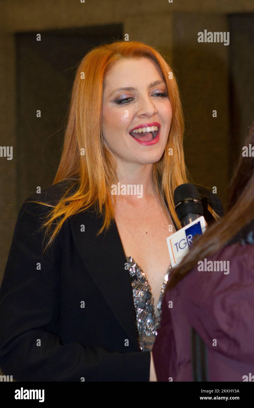 Torino, Italy. 25th November 2022. Italian singer Noemi attends the ...