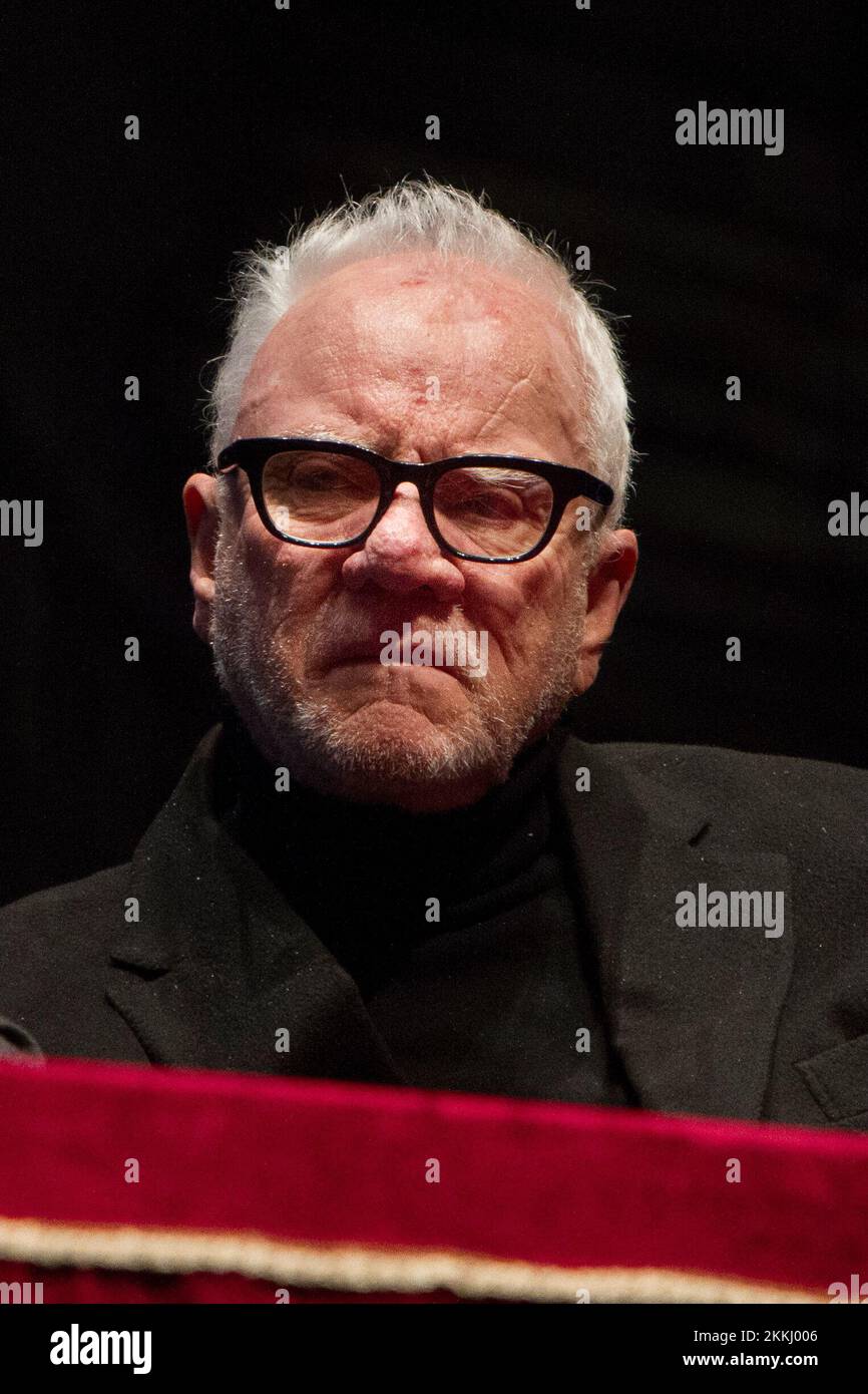 Torino, Italy. 25th November 2022. British actor Malcolm McDowell ...