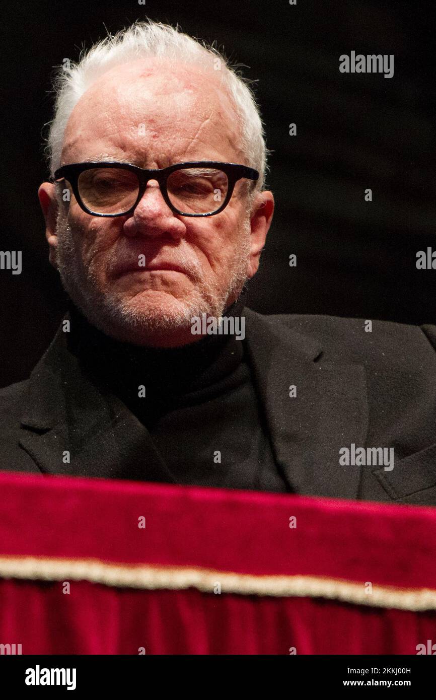Torino, Italy. 25th November 2022. British actor Malcolm McDowell ...