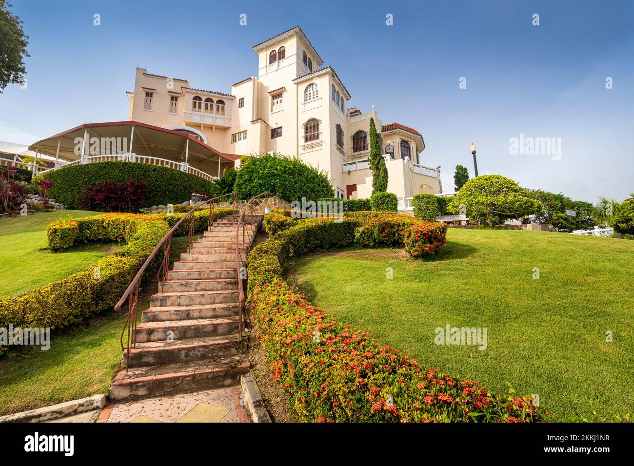 The historic Serralles Castle or Castillo Serralles in Ponce, on the ...