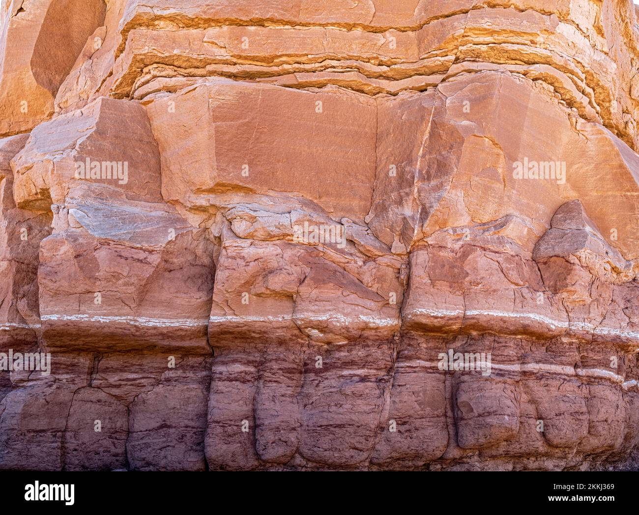 Rifts run through a rock formation at the Grand Staircase-Escalante ...