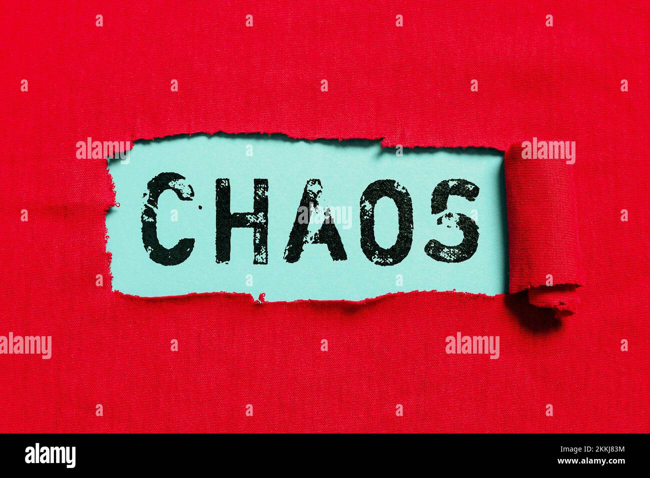 Sign displaying Chaos. Word for Complete disorder and great confusion ...