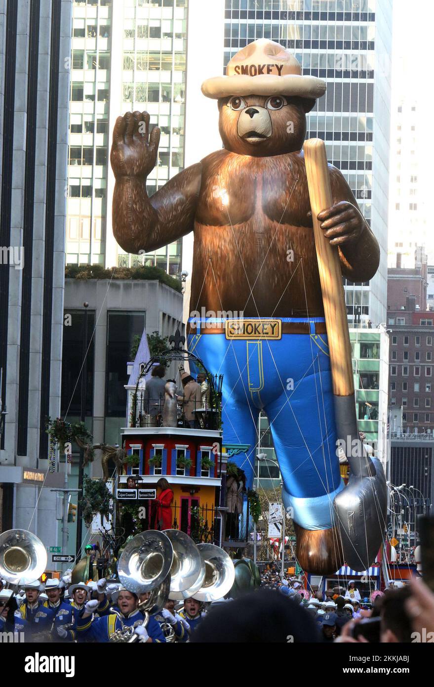 96th Macy's Thanksgiving Day Parade -PICTURED: Smokey Bear float ...