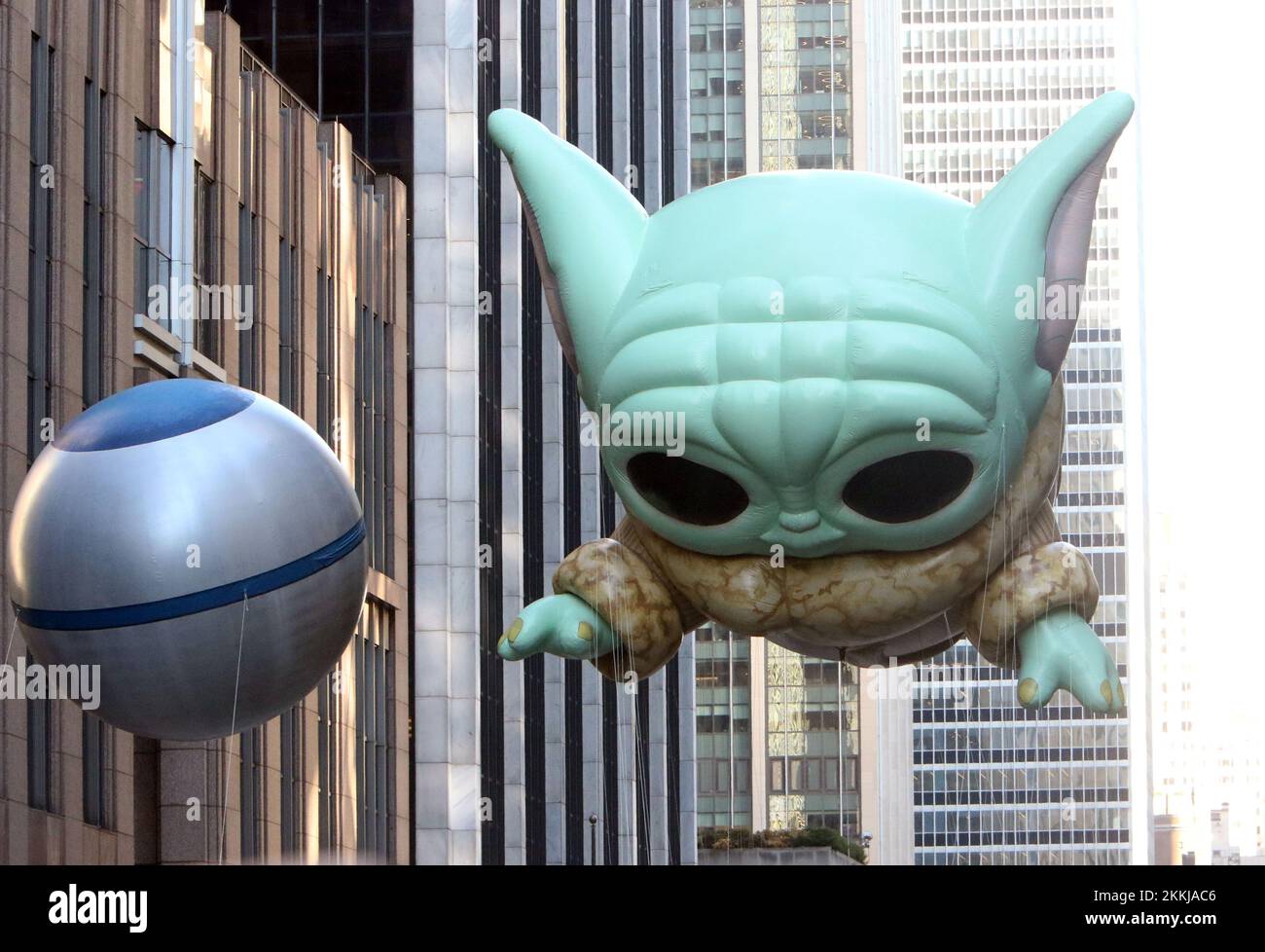96th Macy's Thanksgiving Day Parade -PICTURED: Grogu float -LOCATION ...