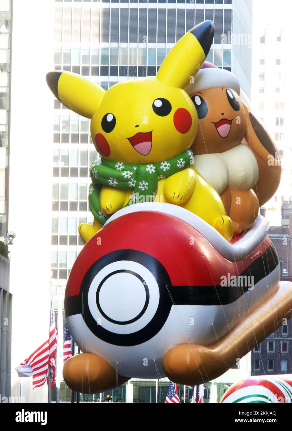 96th Macy's Thanksgiving Day Parade -PICTURED: Pikachu & Eevee float ...