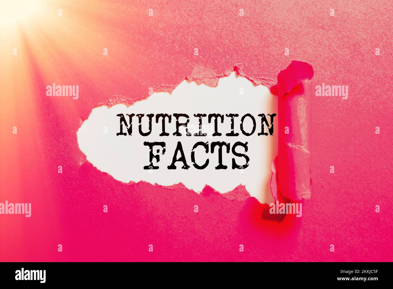 Writing displaying text Nutrition Facts. Business concept detailed ...