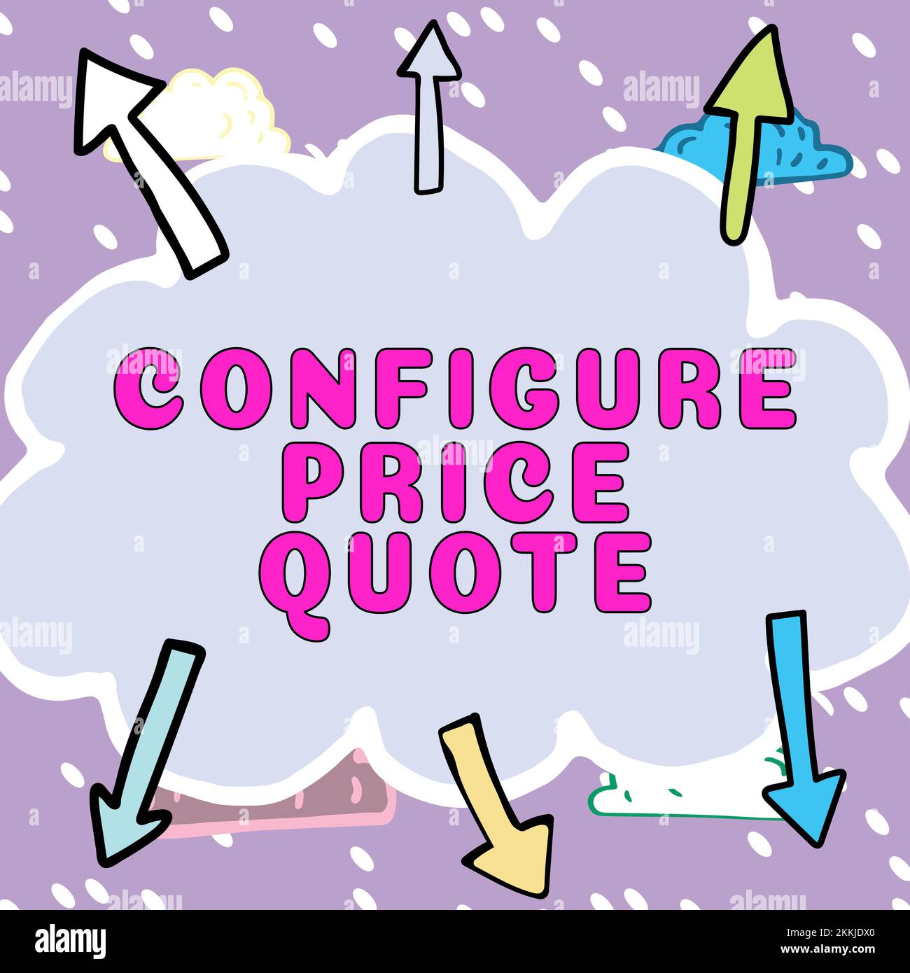 Writing displaying text Configure Price Quote. Word for software use by ...