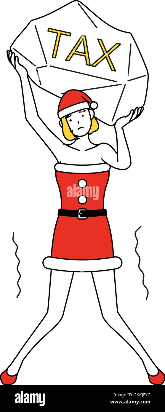 Woman dressed santa claus Stock Vector Images - Alamy