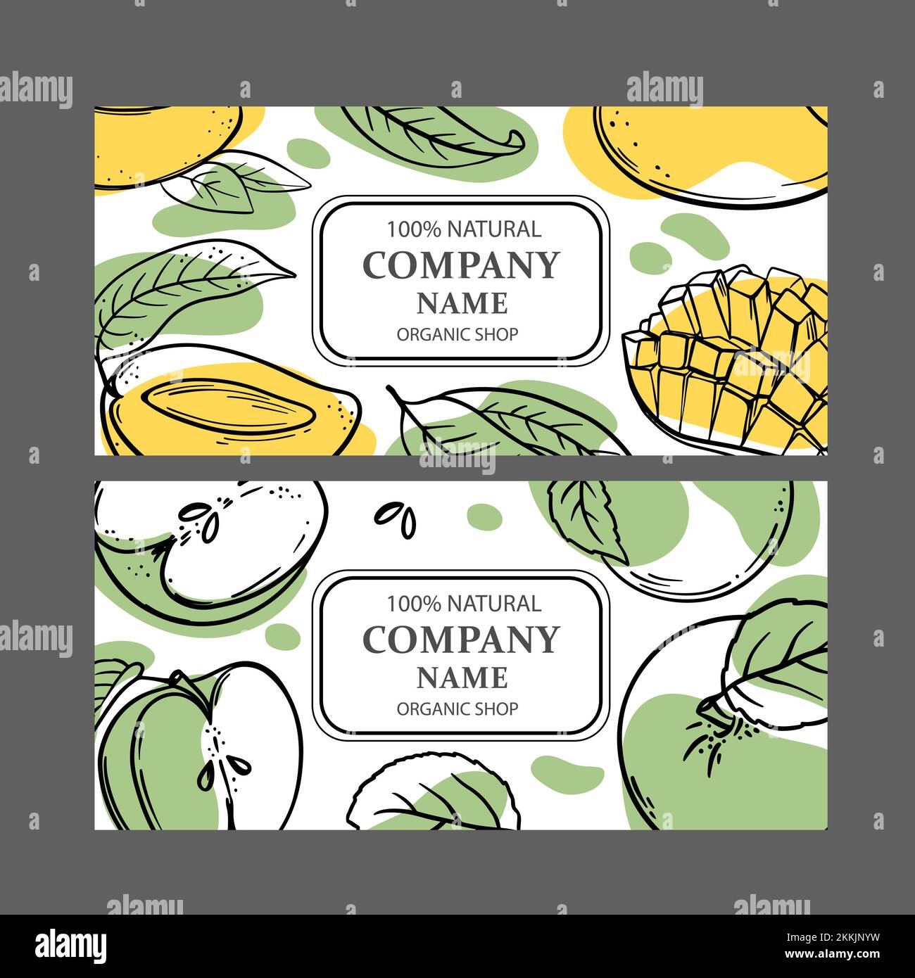 MANGO GREEN APPLE LABELS Design Of Stickers For Shop Of Tropical ...