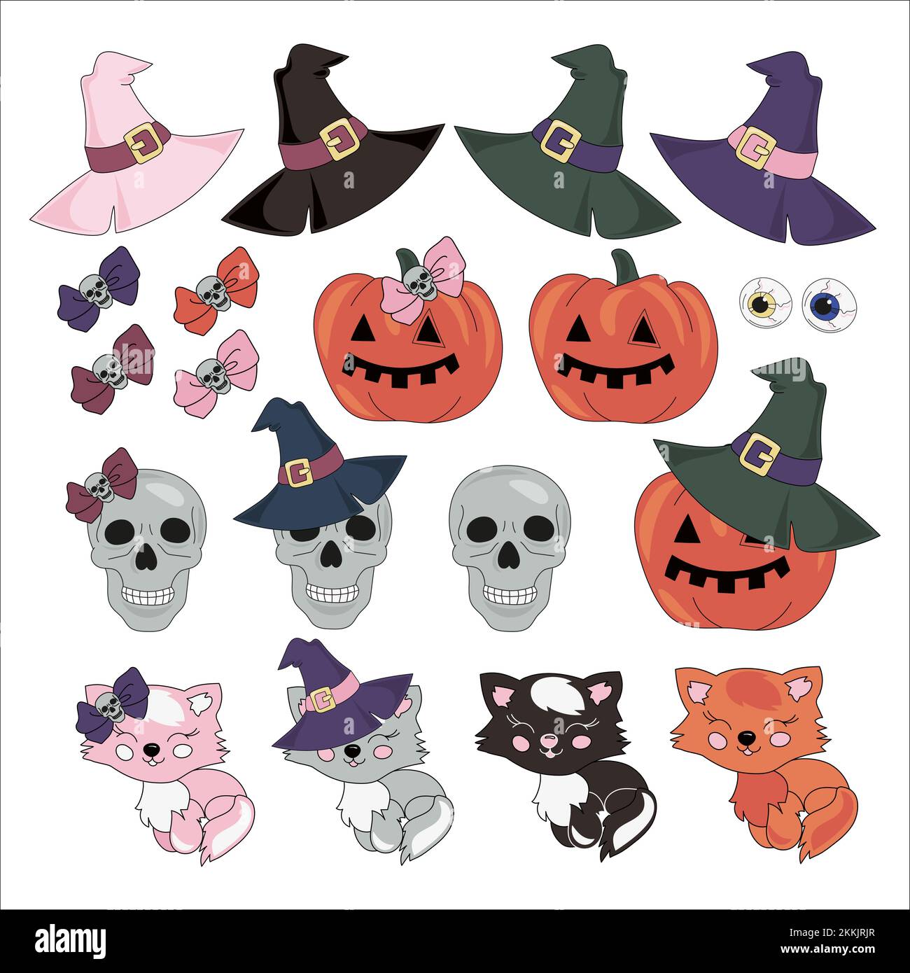 MASQUERADE Mystic Holiday Halloween Cartoon Clip Art Vector ...