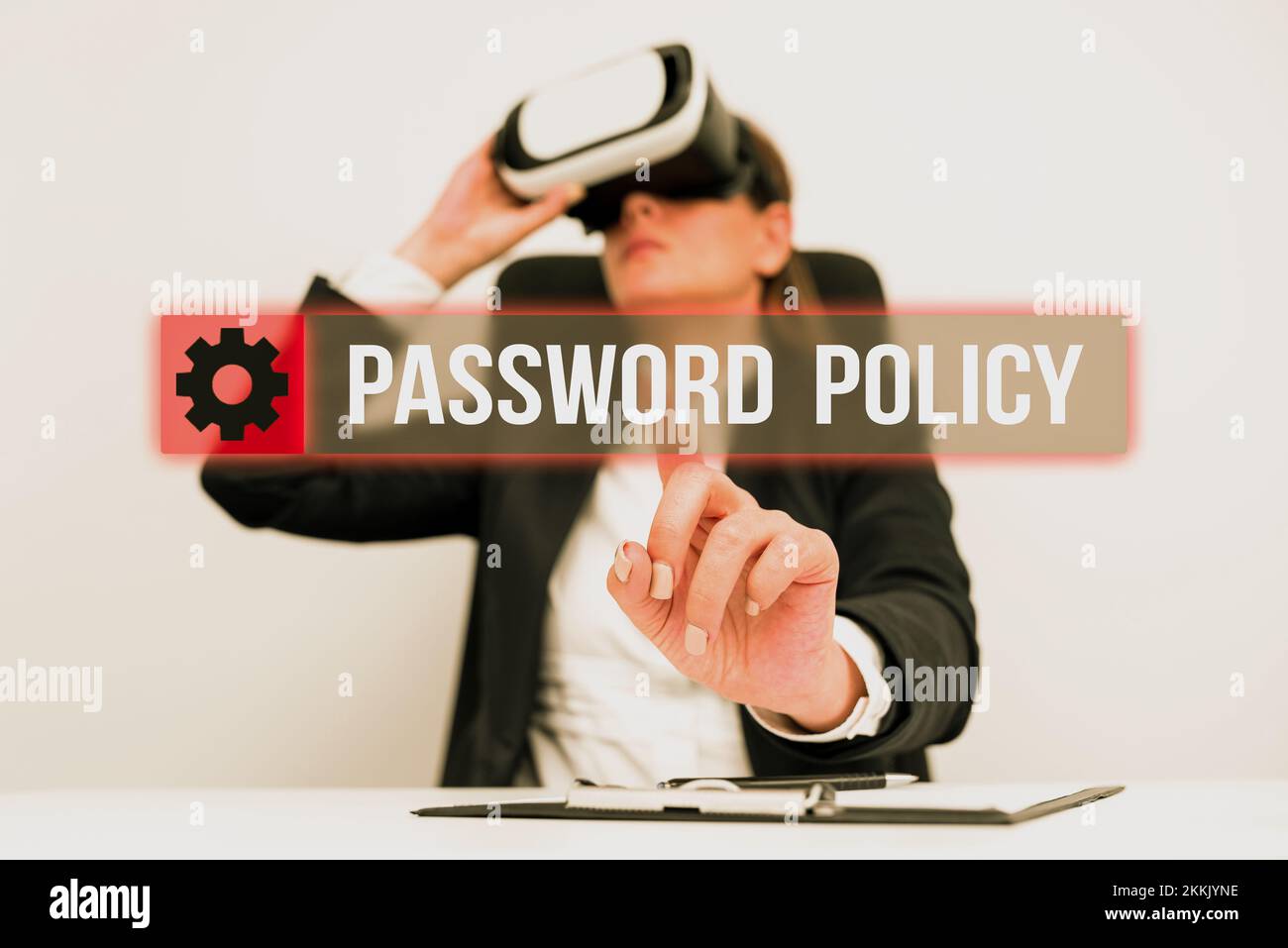 Text caption presenting Password Policy. Internet Concept first line of ... Text caption presenting Password Policy. Internet Concept first line of ...
