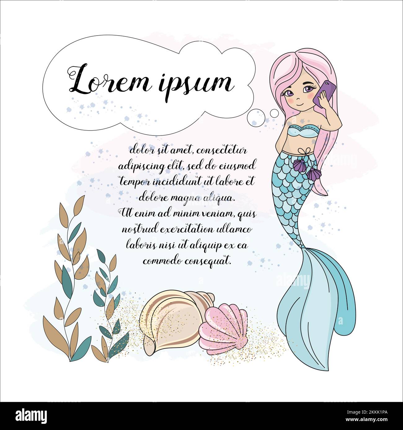 MERMAID PHONE Sea Underwater Princess Girl Cartoon Travel Cruise ...